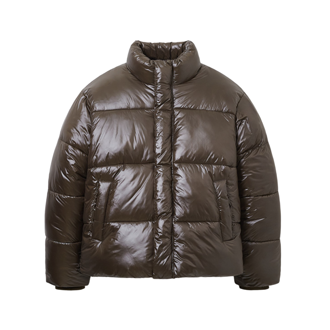 스파오 베이직 푸퍼 글로시 브라운 | Spao | KREAM