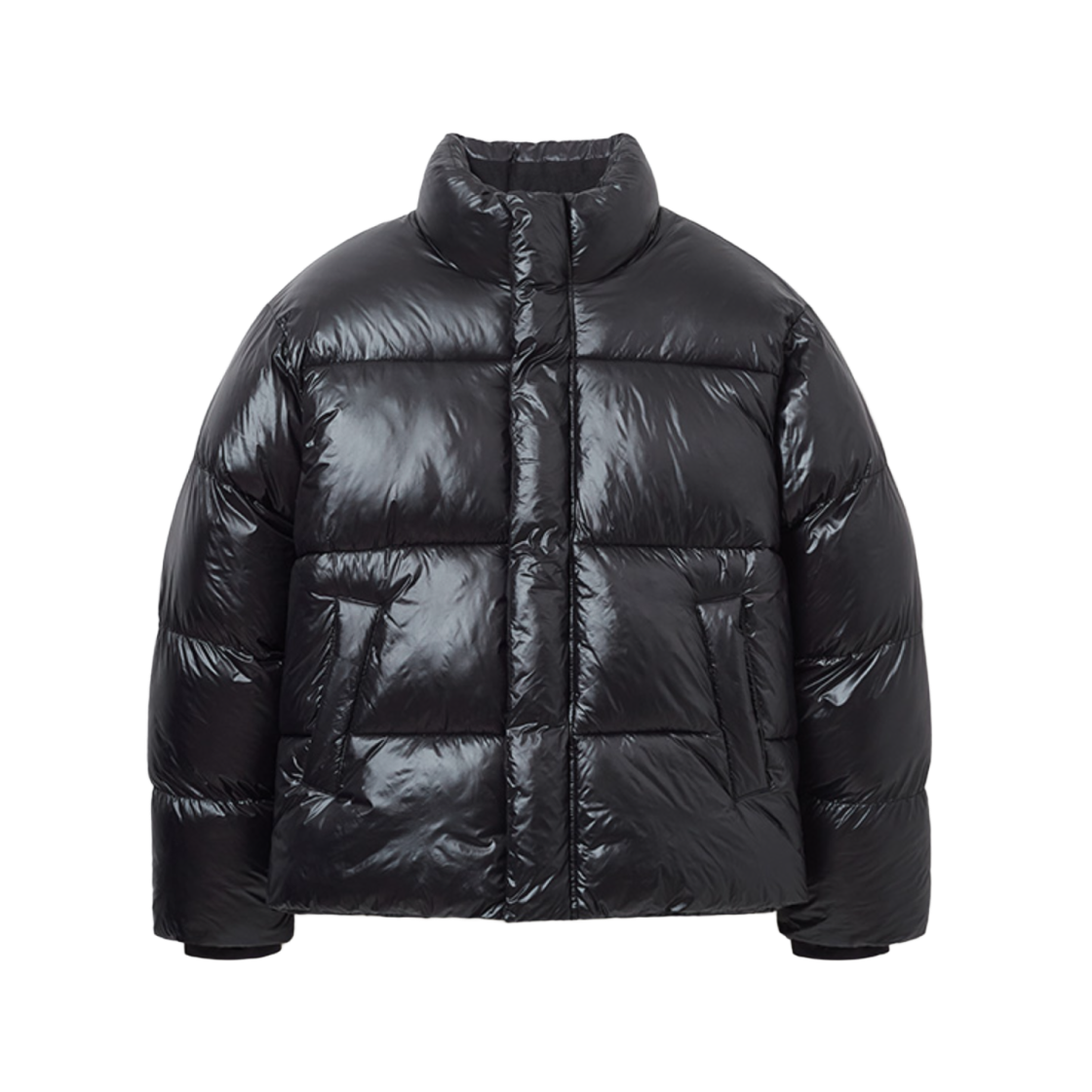 스파오 베이직 푸퍼 글로시 블랙 | Spao | KREAM