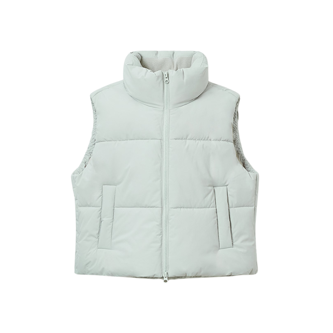 스파오 크롭 다운 베스트 라이트 카키 | Spao | KREAM