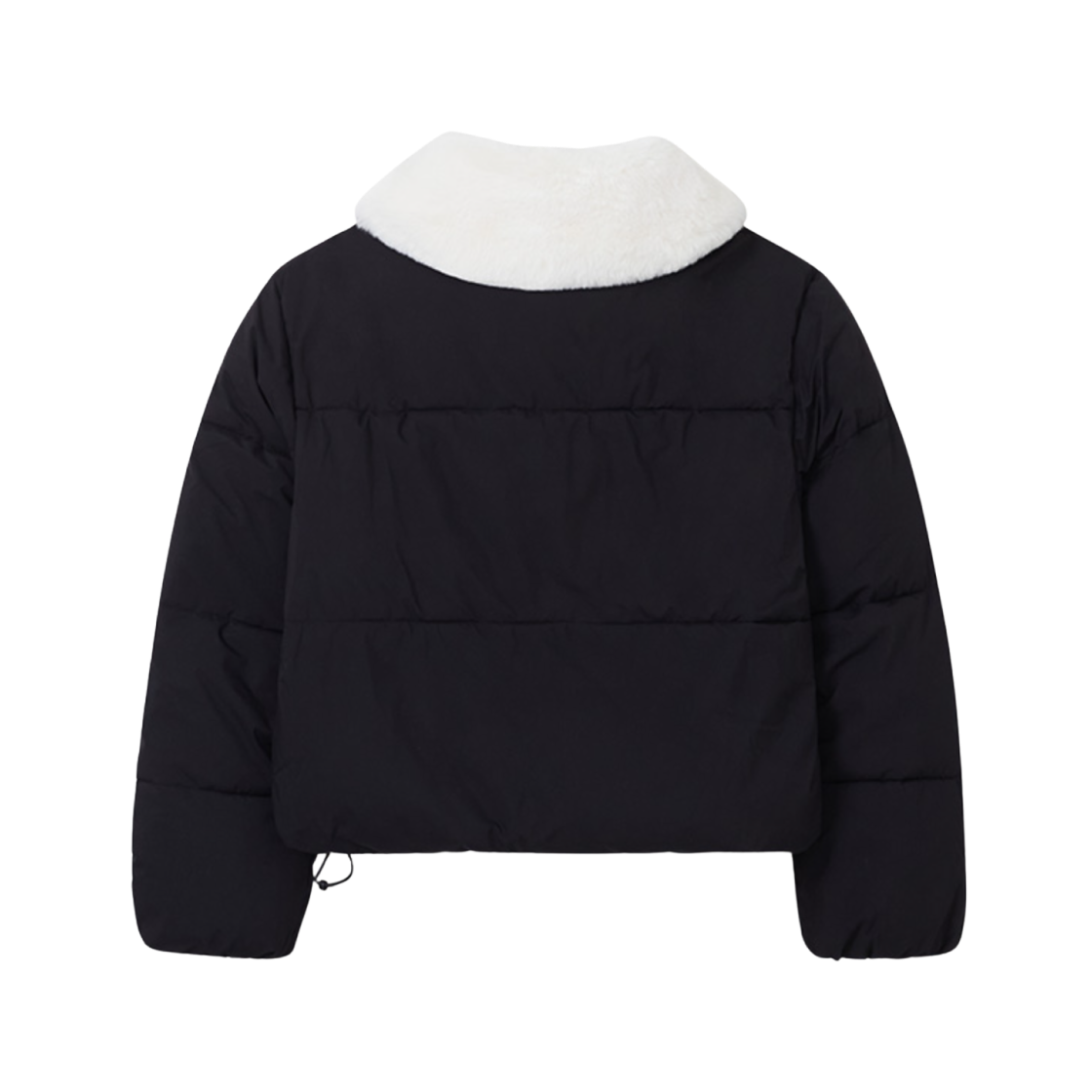 (W) 스파오 퍼 디테쳐블 푸퍼 블랙 | Spao | KREAM