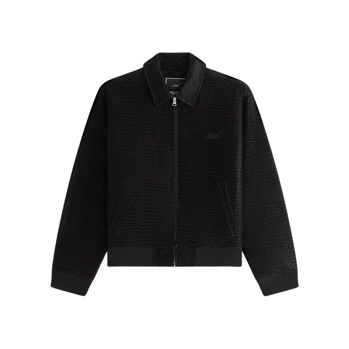 (W) 키스 브리사 크록 봄버 자켓 블랙 | Kith | KREAM