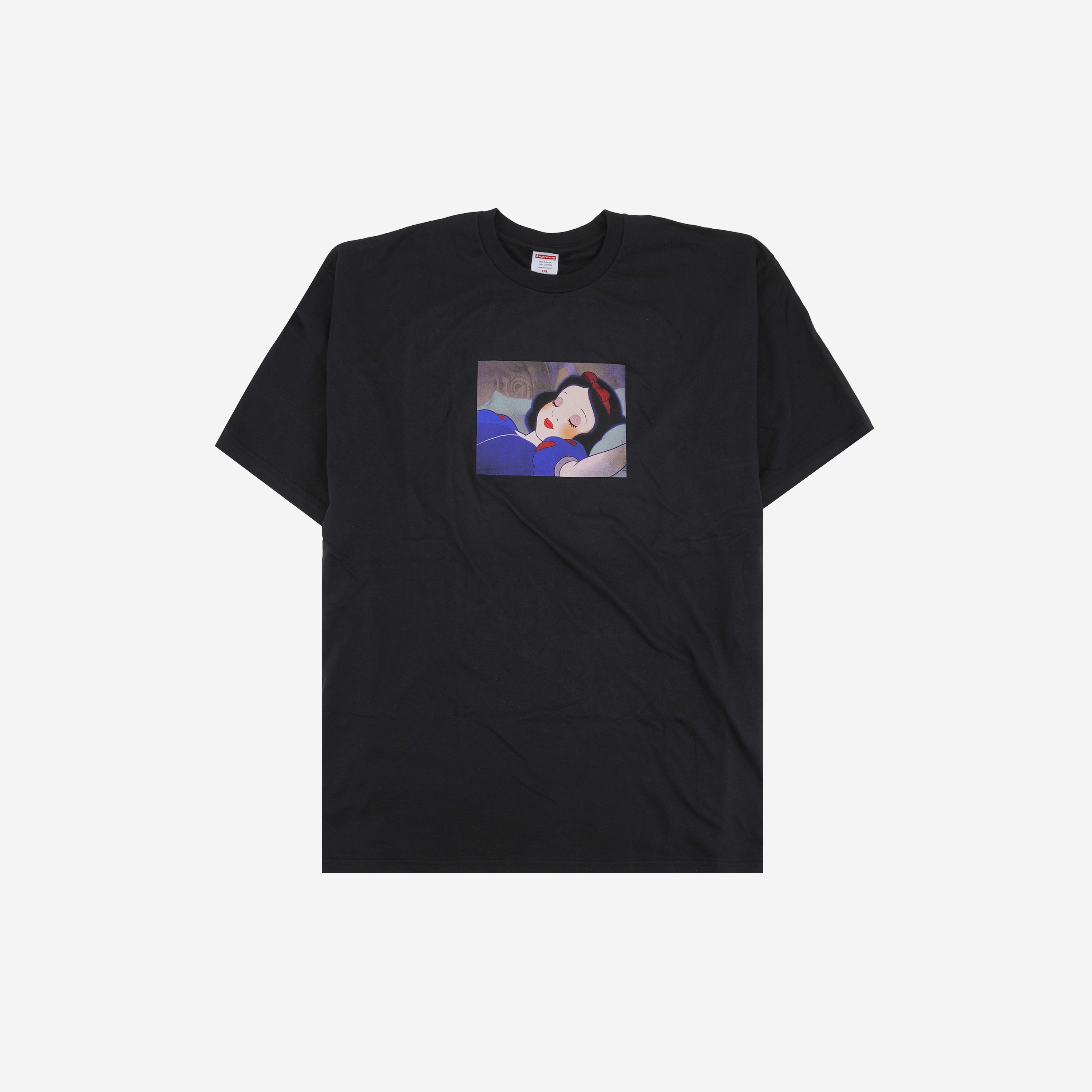 슈프림 스노우 화이트 티셔츠 블랙 - 24FW | KREAM