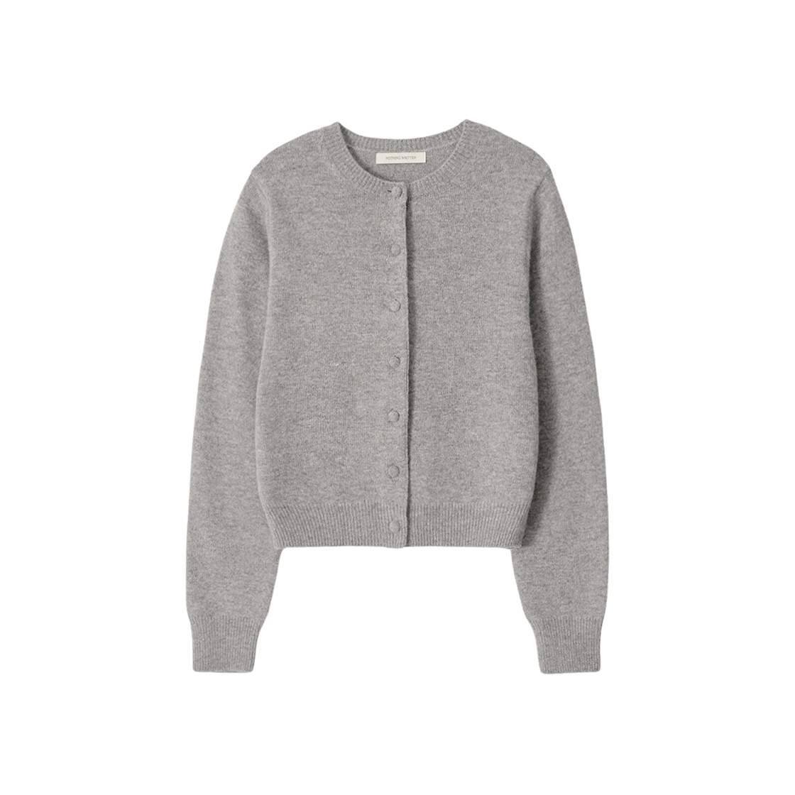 (W) 낫띵 리튼 디엔 라운드 가디건 그레이 | Nothing Written | KREAM