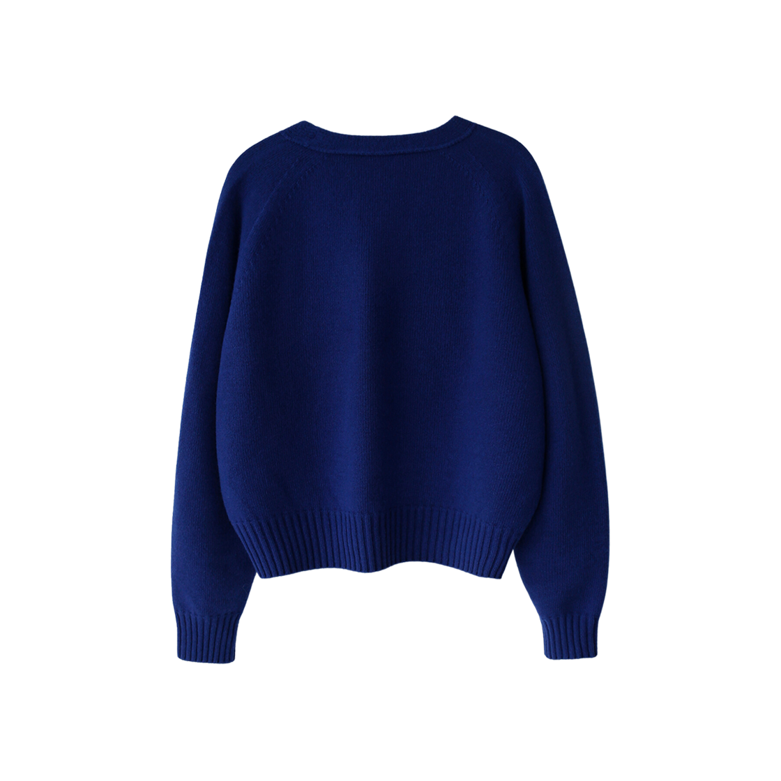 (W) 낫띵 리튼 애린 울 브이넥 풀오버 니트 로얄 블루 | Nothing Written | KREAM