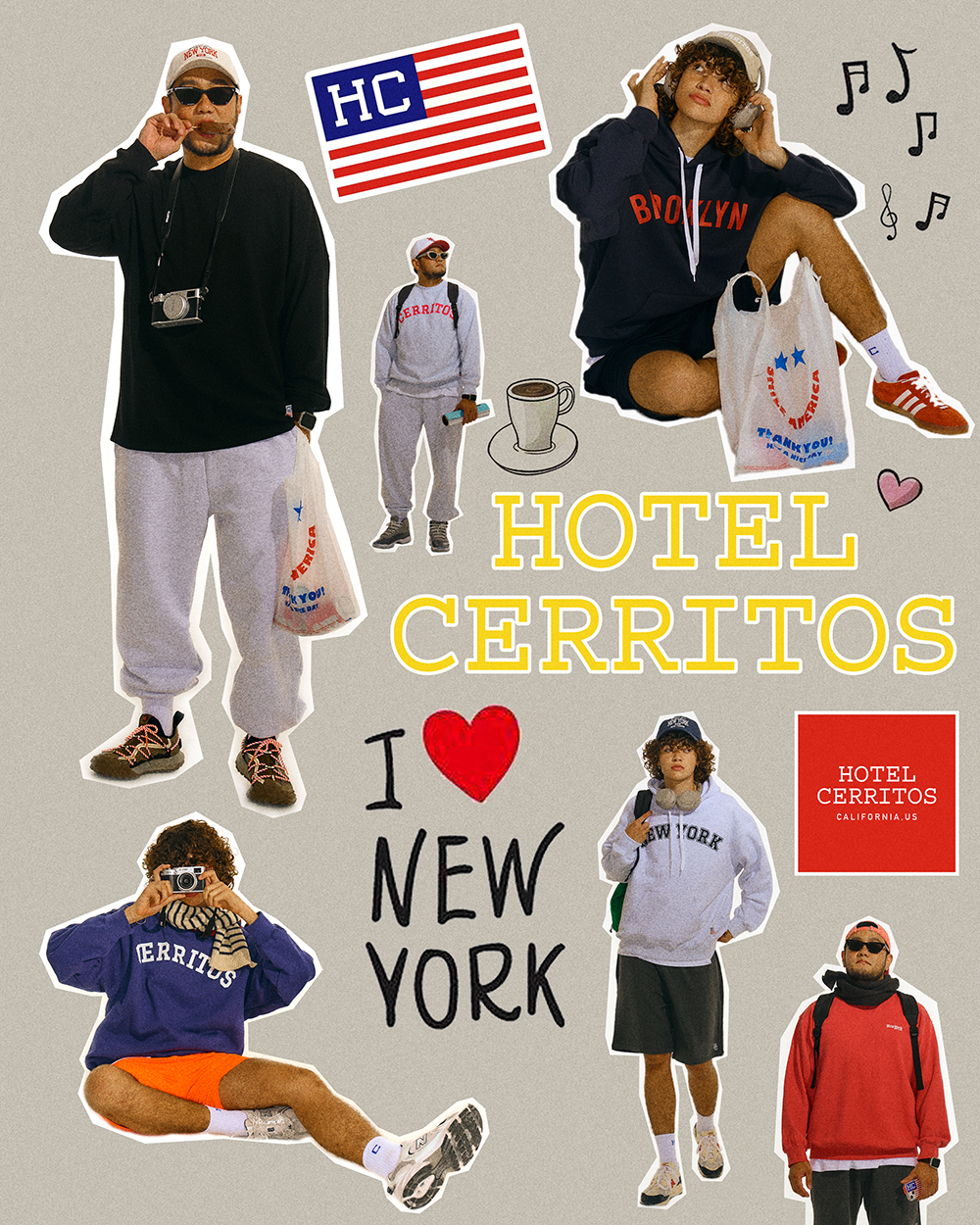 호텔세리토스 뉴욕 후드 그레이 | HOTEL CERRITOS | KREAM