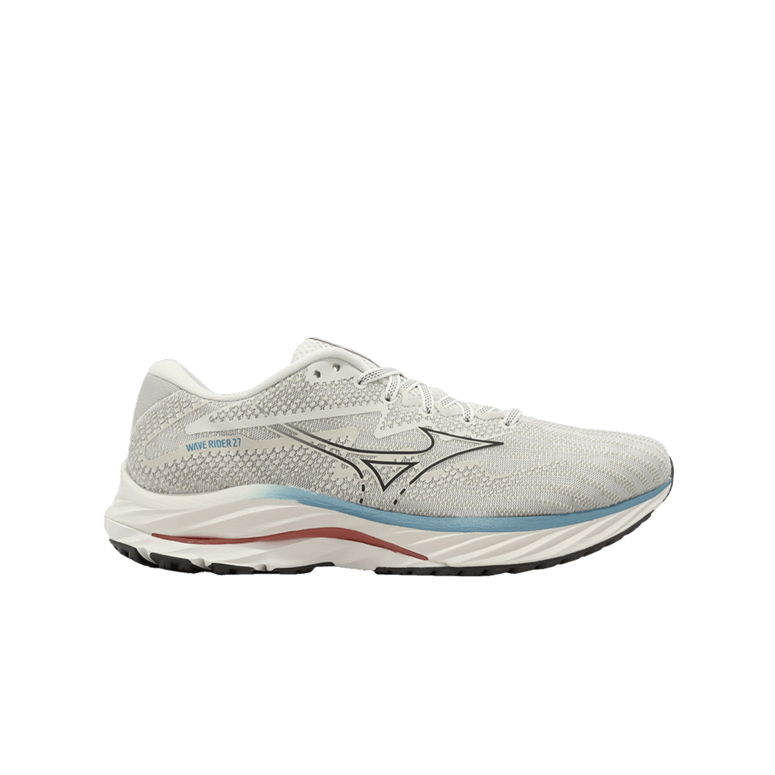 미즈노 웨이브 라이더 27 SW 스노우 화이트 아드리아틱 블루 | Mizuno | KREAM