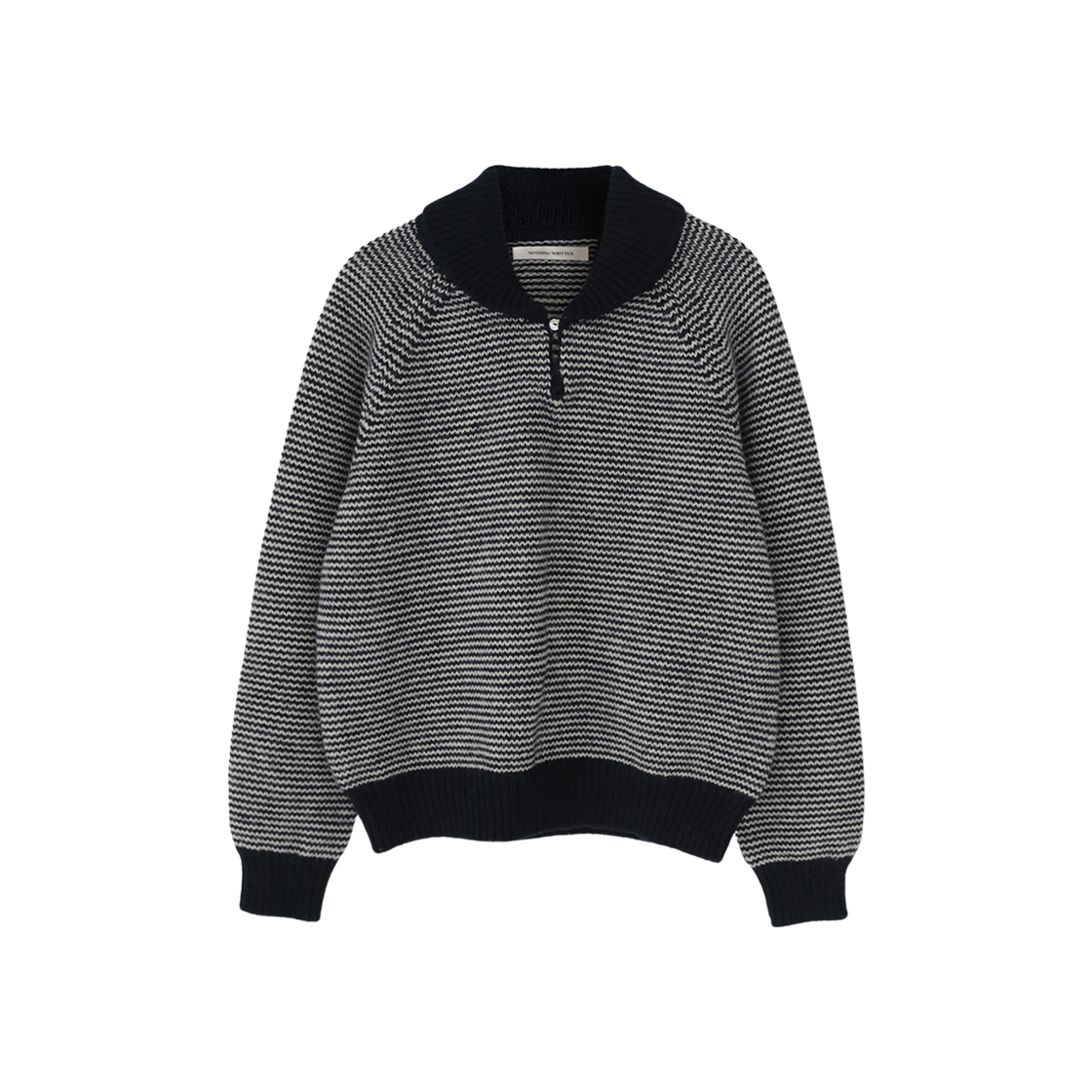 (W) 낫띵 리튼 캐런 스트라이프 점퍼 다크 네이비 | Nothing Written | KREAM