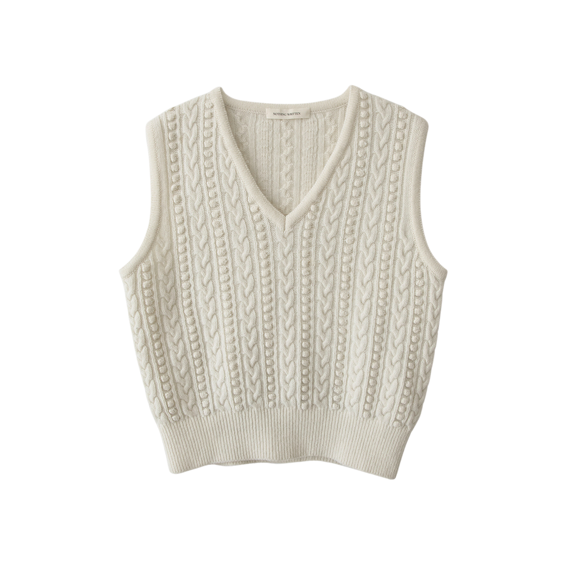 (W) 낫띵 리튼 리지 베스트 아이보리 | Nothing Written | KREAM