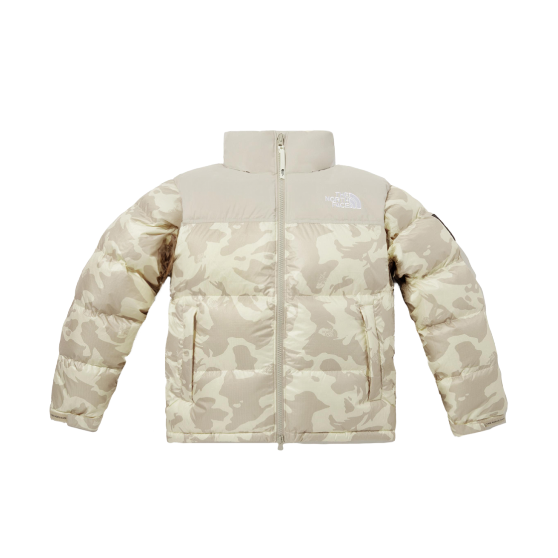 노스페이스 화이트 라벨 노벨티 눕시 다운 자켓 프린트 크림 | The North Face | KREAM