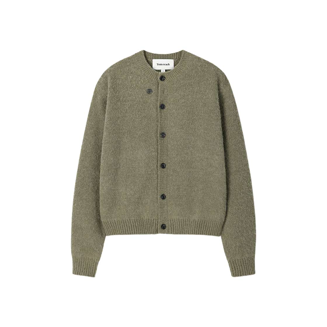 토니웩 알파카 모헤어 크루넥 가디건 헤지 그린 | Tonywack | KREAM
