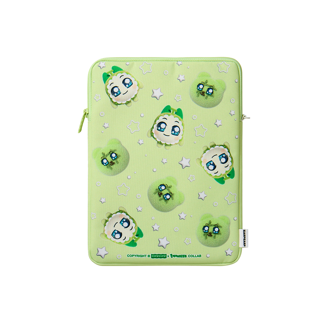 어프어프 x 쿵야 멜론 양파쿵야 아이패드 파우치 그린 | earpearp | KREAM