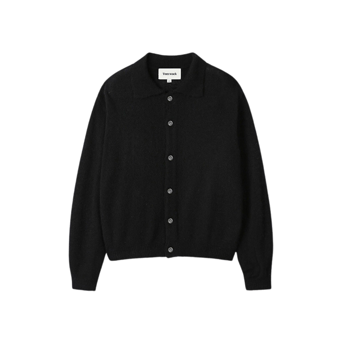 토니웩 베이비 알파카 모헤어 칼라 가디건 블랙 | Tonywack | KREAM