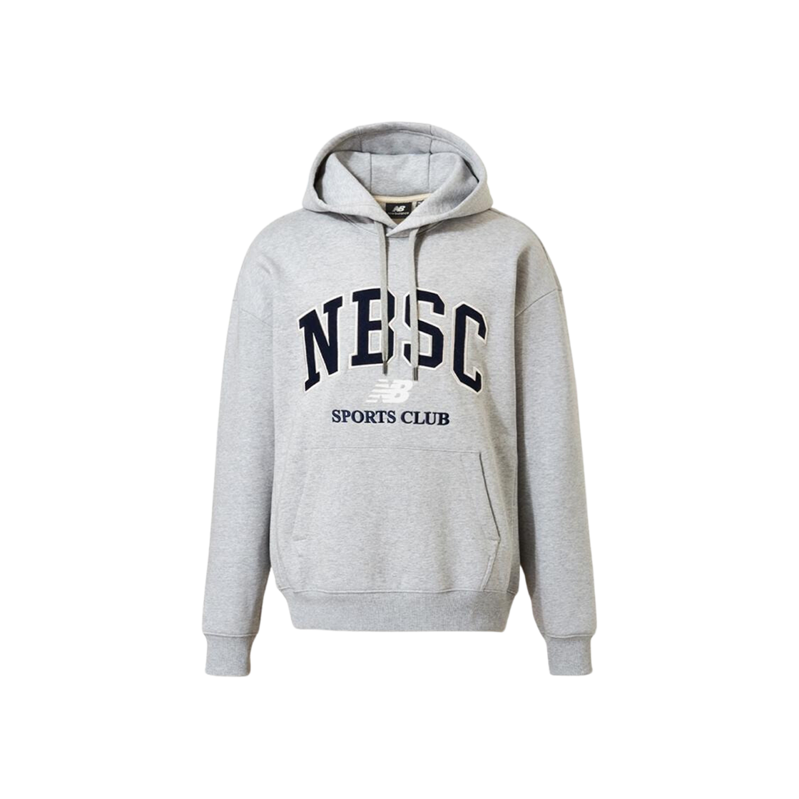 뉴발란스 NBSC 세미 오버핏 플리스 후드 멜란지 그레이 | New Balance | KREAM