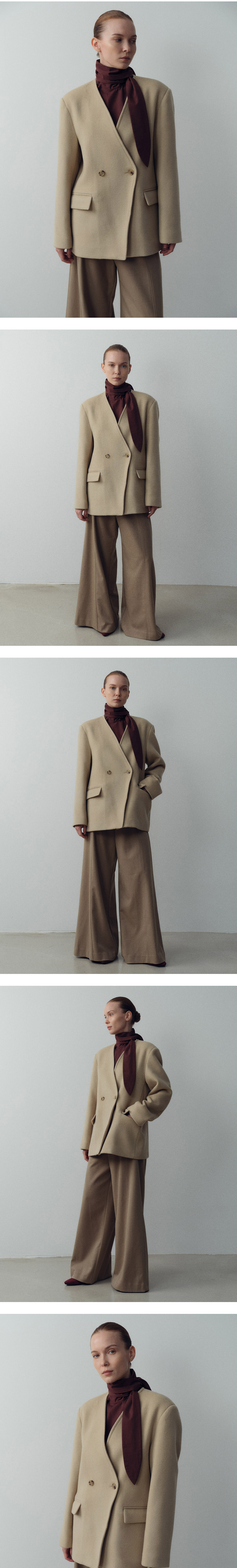 아르카익 칼라리스 울 재킷 베이지 | ARCHAIC | KREAM