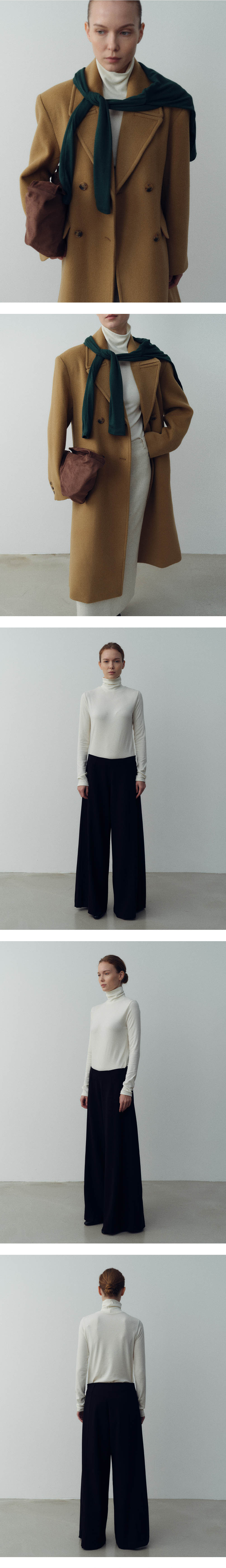 아르카익 레이어드 폴라 티셔츠 아이보리 | ARCHAIC | KREAM