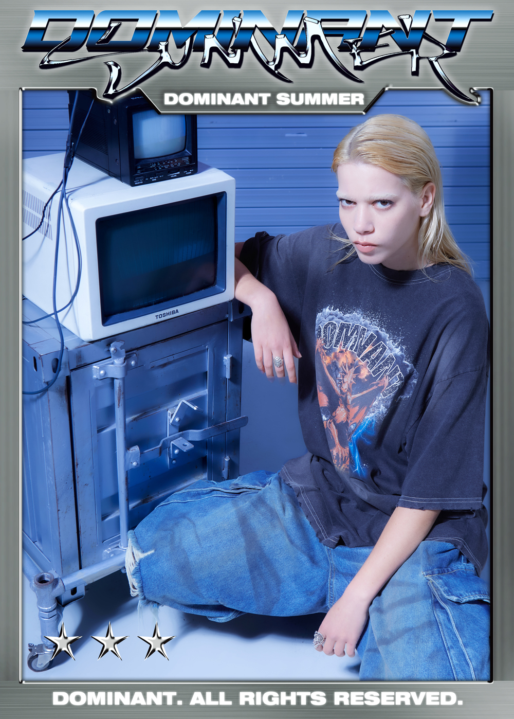 도미넌트 토마토 크롭 티 화이트 | DOMINANT | KREAM