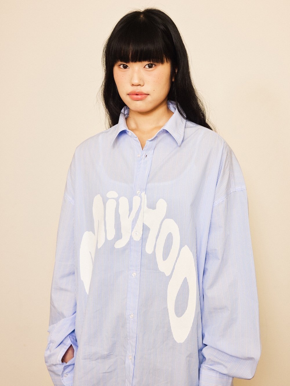 미와이후 스트라이프 셔츠 스카이블루 | MIYHOO | KREAM