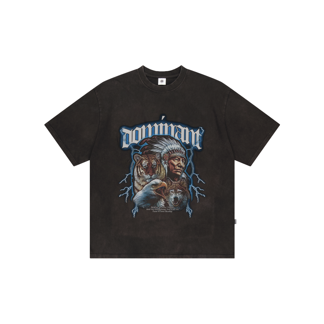 도미넌트 빈티지 워싱 비젼 티 블랙 | DOMINANT | KREAM