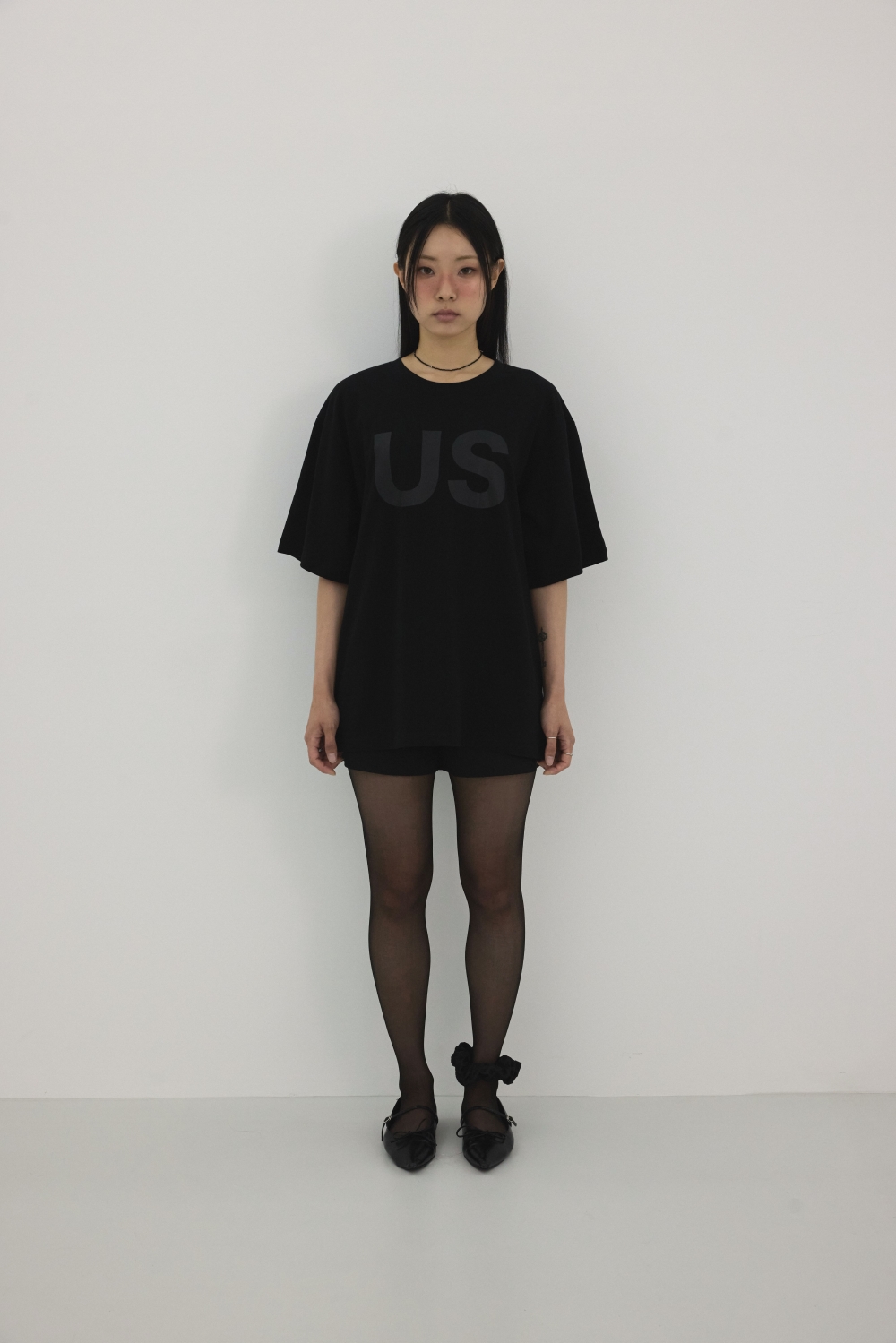 미와이후 유에스 오버사이즈 유니섹스 티 블랙 | MIYHOO | KREAM