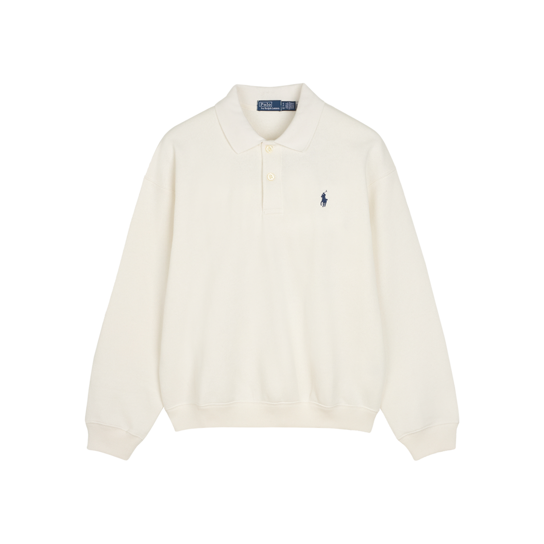폴로 랄프 로렌 우먼 폴로 칼라 플리스 풀오버 네비스 - 24FW | Polo Ralph Lauren | KREAM