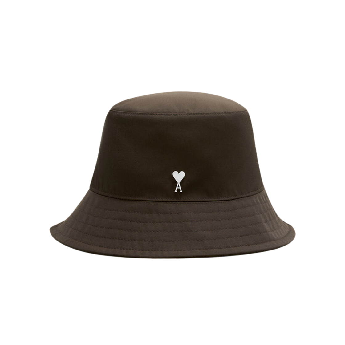 아미 스몰 하트 로고 스터드 버킷햇 다크 커피 | AMI | KREAM