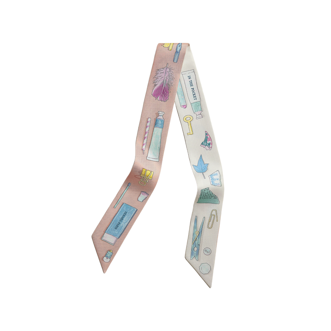 (W) 에르메스 인 더 포켓 트윌리 로즈 뿌드르 블루 씨엘 베르 | Hermes | KREAM