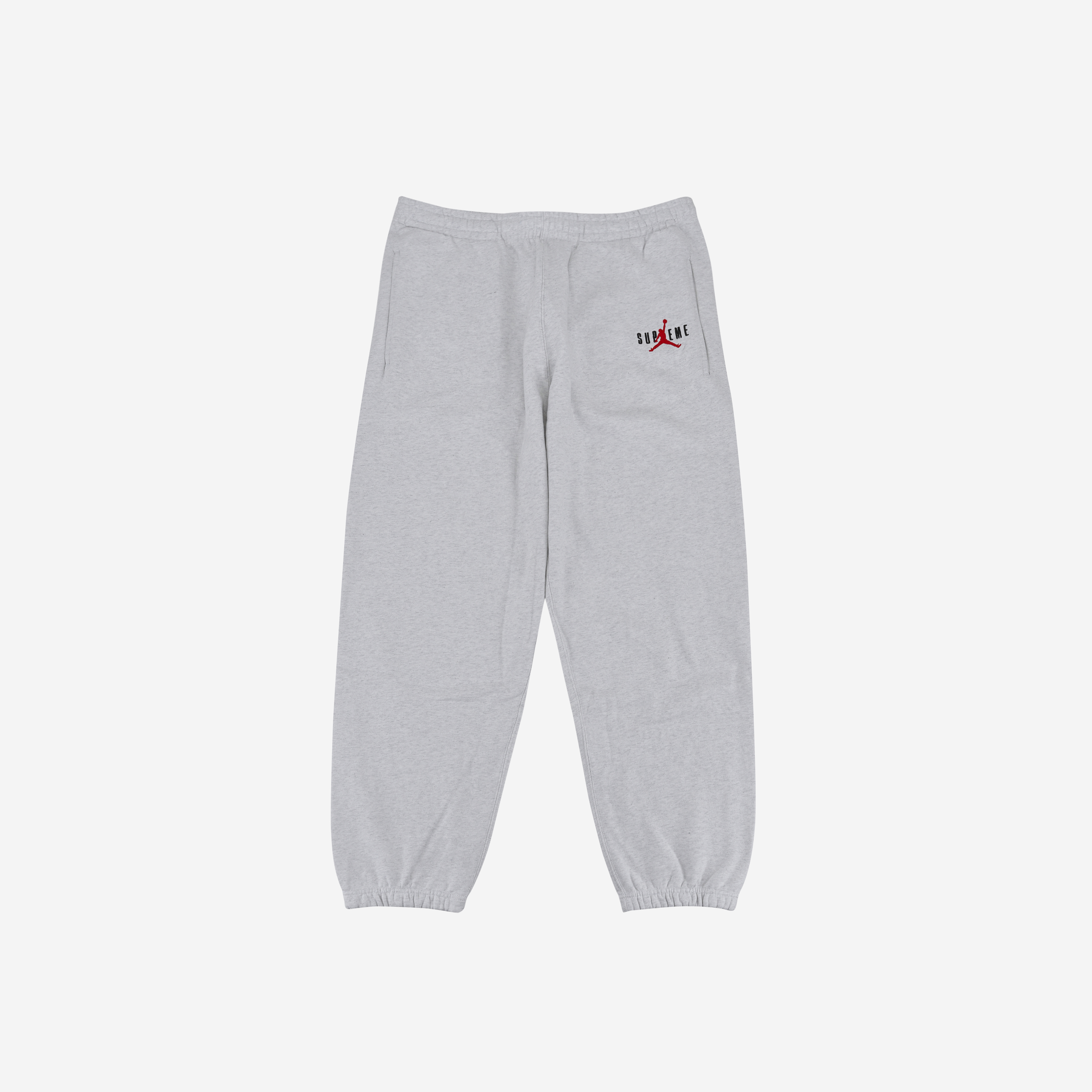 슈프림 x 조던 스웨트팬츠 애쉬 그레이 - 24FW | KREAM
