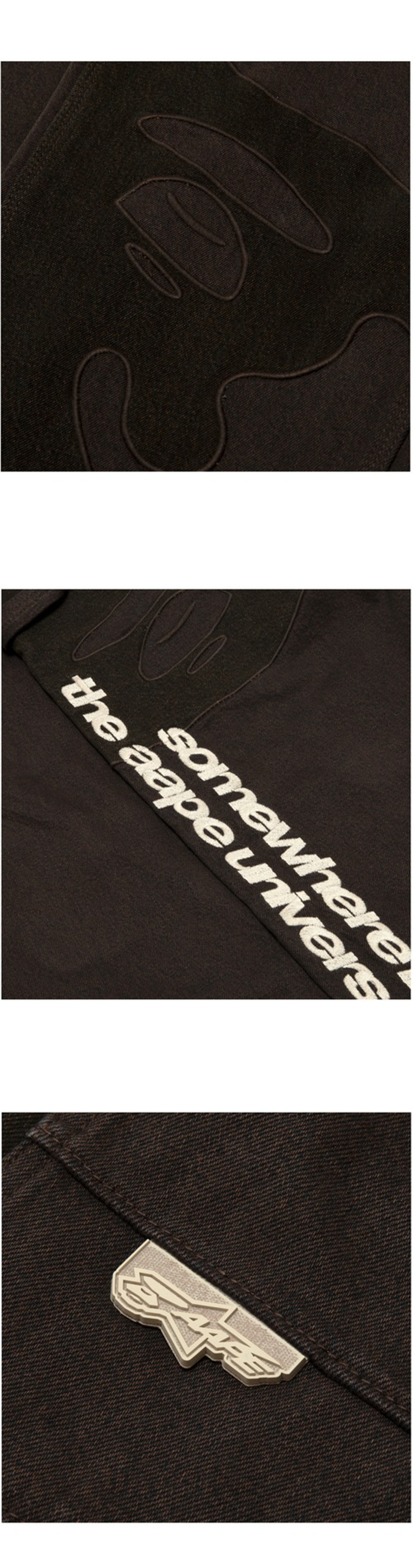 에이프 메인 우븐 팬츠 브라운 블랙 - 24FW | AAPE | KREAM