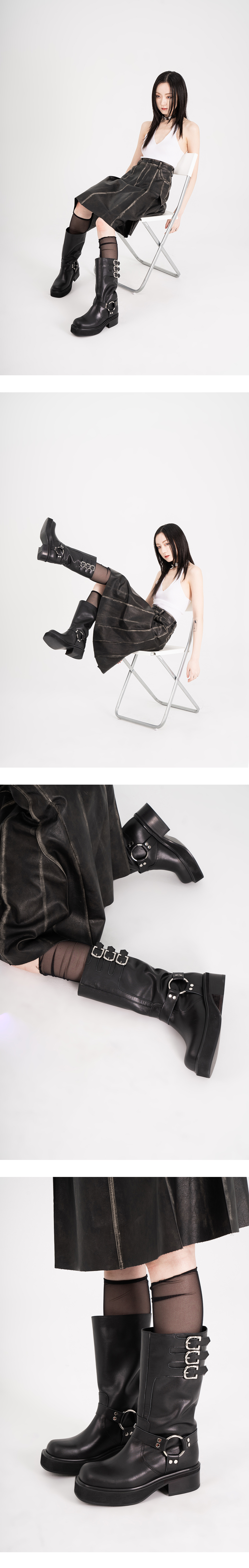 러프넥 620 세이디 바이커 부츠 블랙 | Roughneck | KREAM