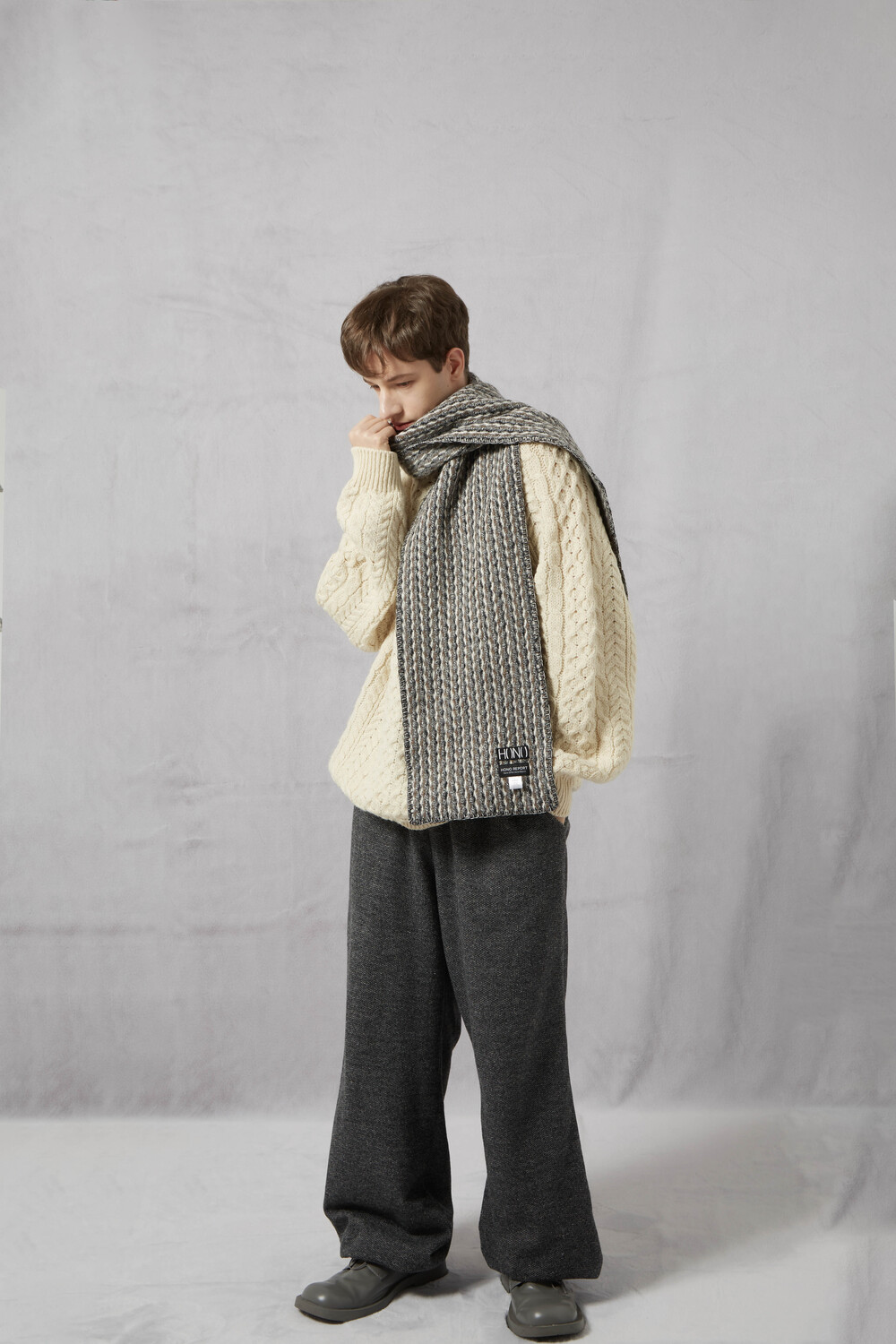 호노 리포트 믹스드 머플러 멜란지 | Hono Report | KREAM