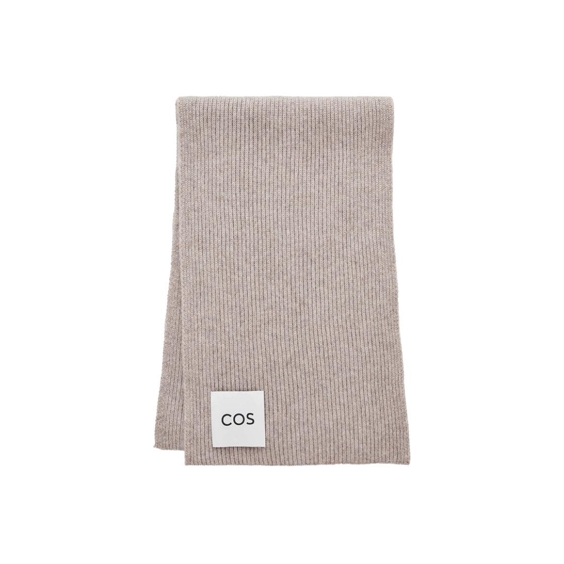 코스 리브드 울 캐시미어 머플러 베이지 | COS | KREAM