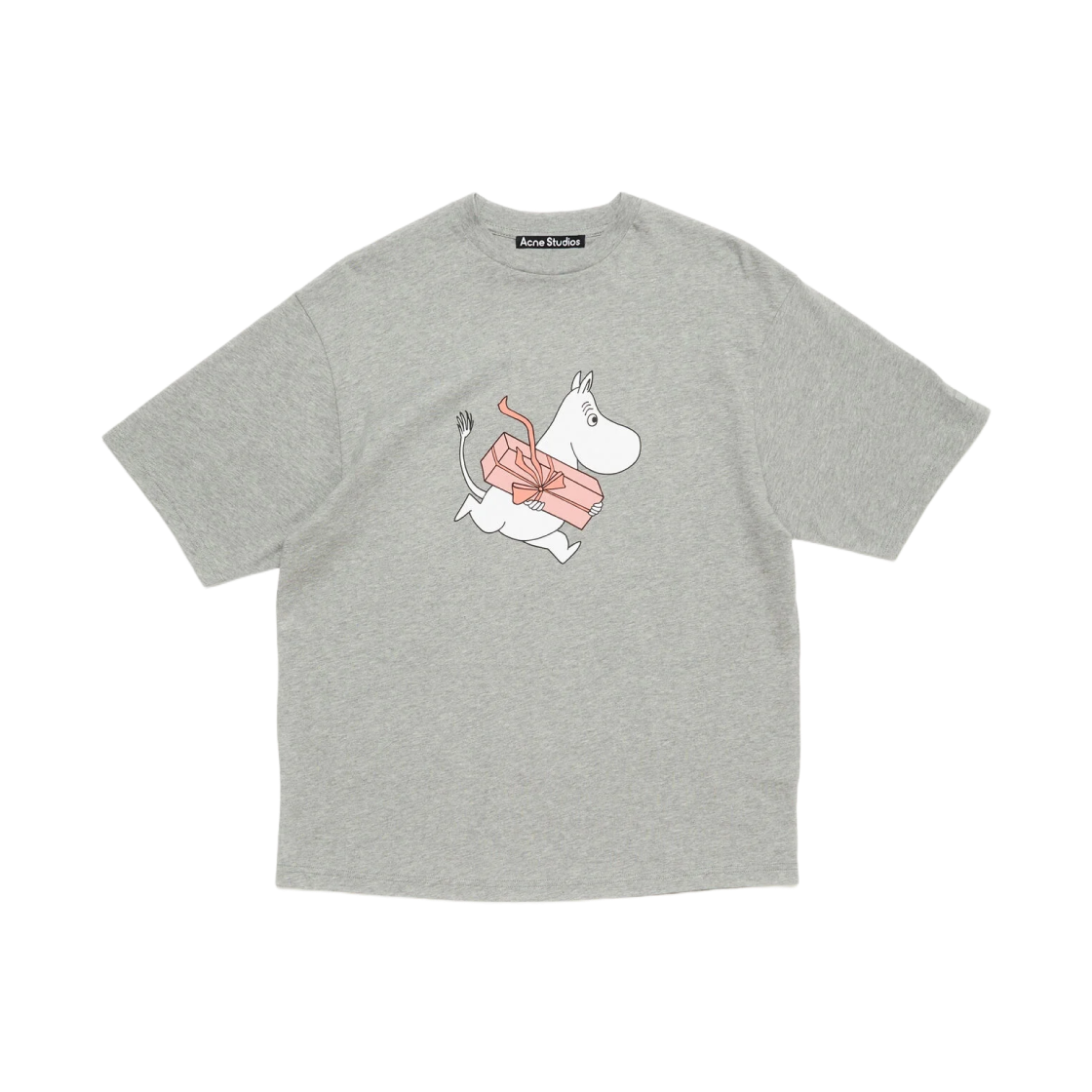 (W) 아크네 스튜디오 x 무민 티셔츠 라이트 그레이 멜란지 | Acne Studios | KREAM