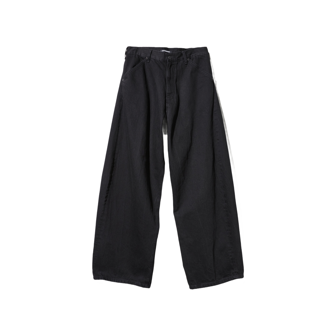 해칭룸 x SURL 와이드 커브진 워시드 크링클 블랙 | Hatchingroom | KREAM