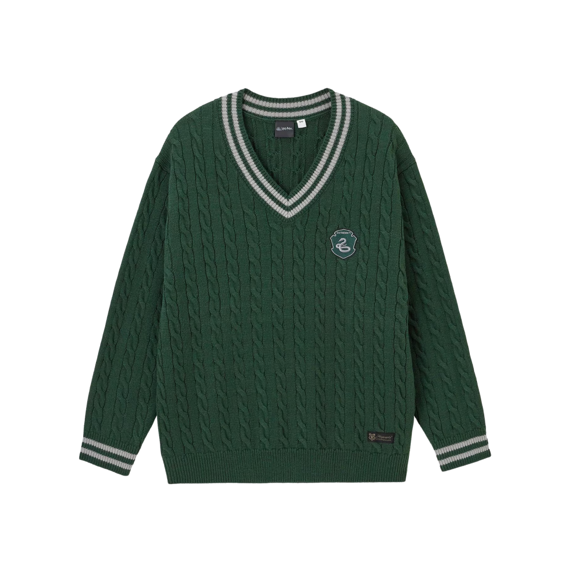 GU x 해리포터 브이넥 스웨터 다크 그린 | GU | KREAM