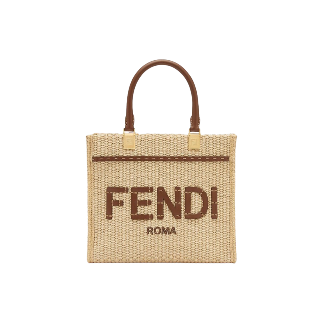 펜디 선샤인 스몰 레더 코튼 쇼퍼백 베이지 | Fendi | KREAM