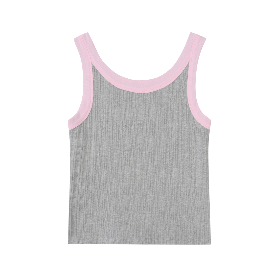 네이비 컬러 슬리브리스 탑 멜란지그레이 | Neib | KREAM