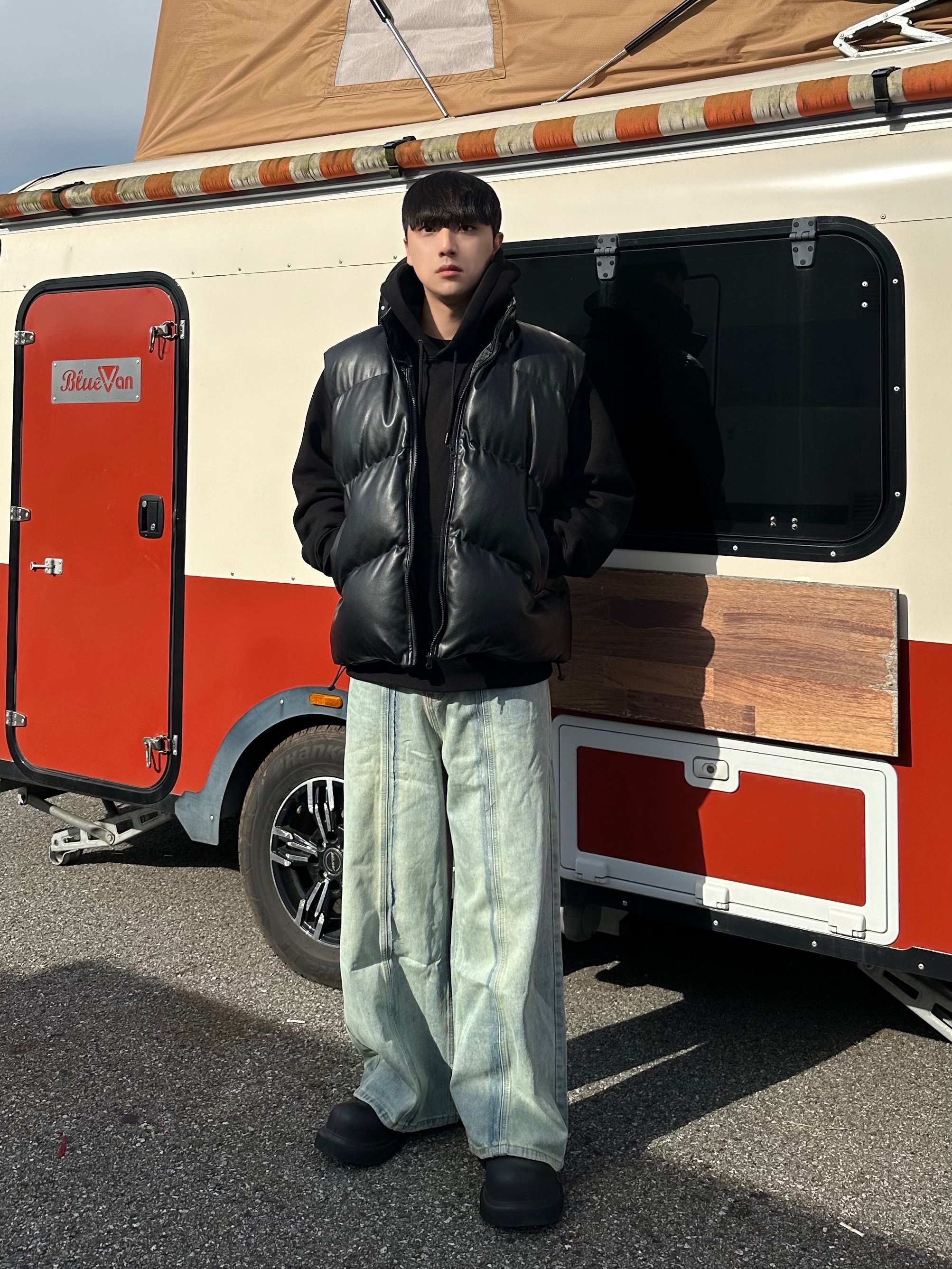 Backseop 와이드팬츠 💭 | KREAM