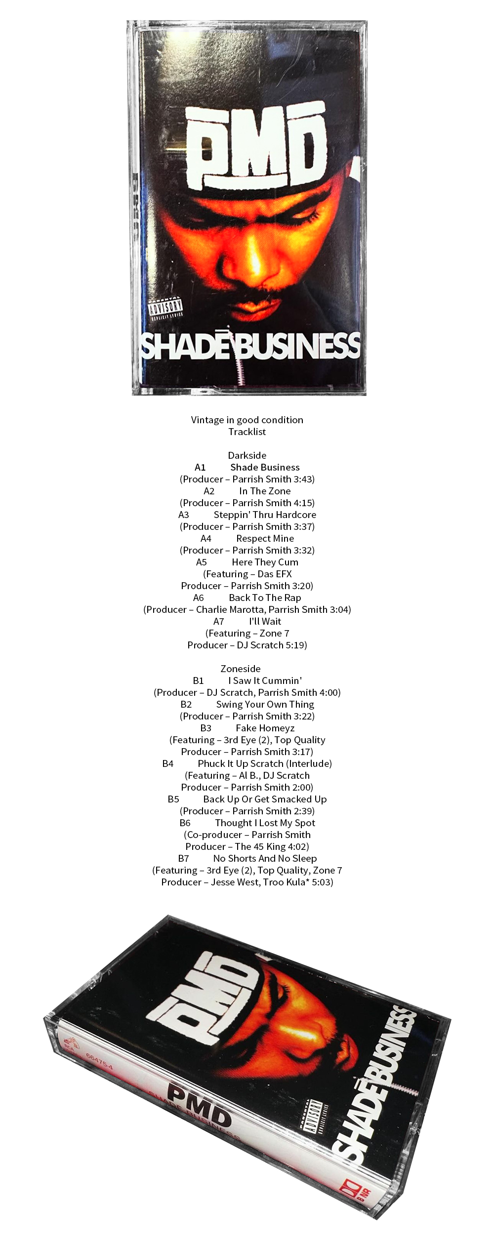 체리드라이버 피엠디 - 쉐이드 비지니스 힙합 카세트테이프 | CHERRY DRIVER | KREAM