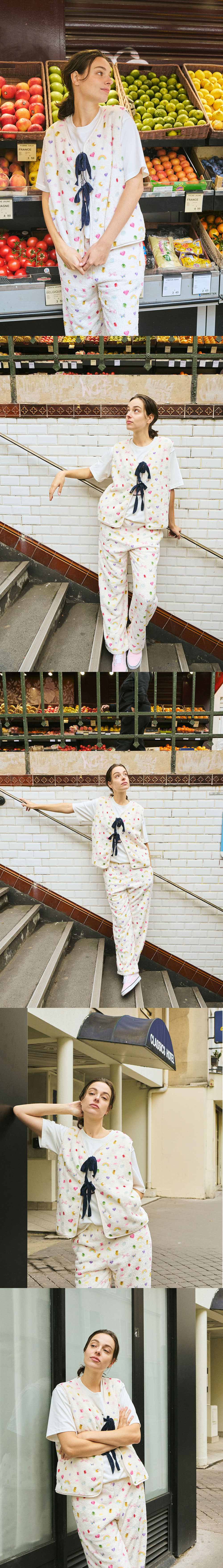 네이비 패턴 시어링 팬츠 비비드 | Neib | KREAM