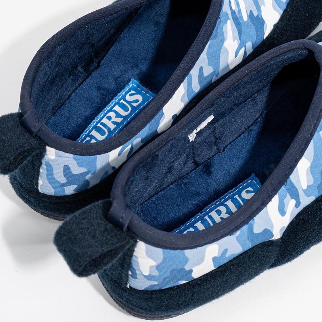 구르스 발렌시아 카모 슬립온 슈즈 블루 | Gurus Shoes | KREAM