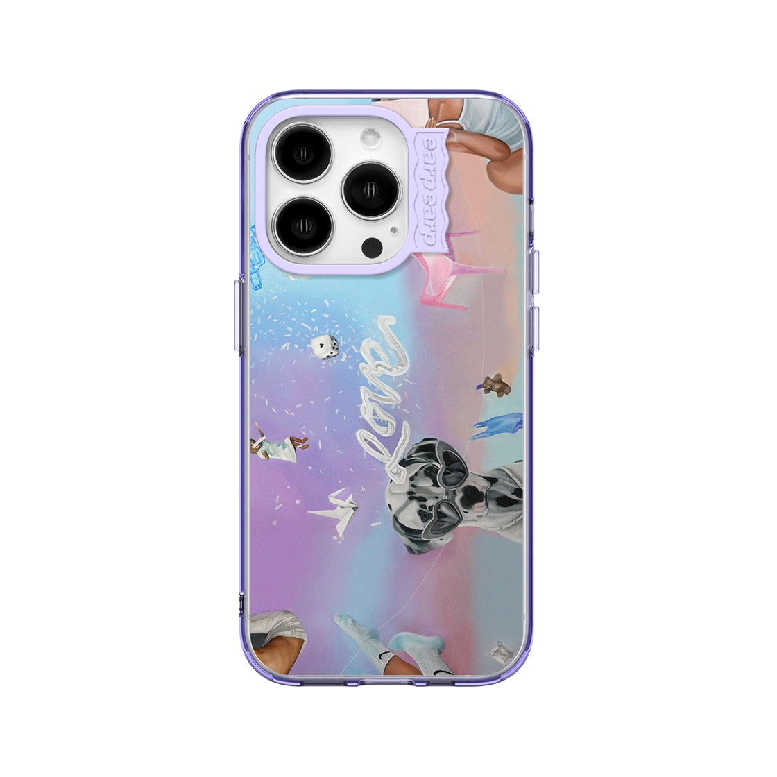 어프어프 x 로렌정 웨이브라벨 러브 퍼플 | earpearp | KREAM