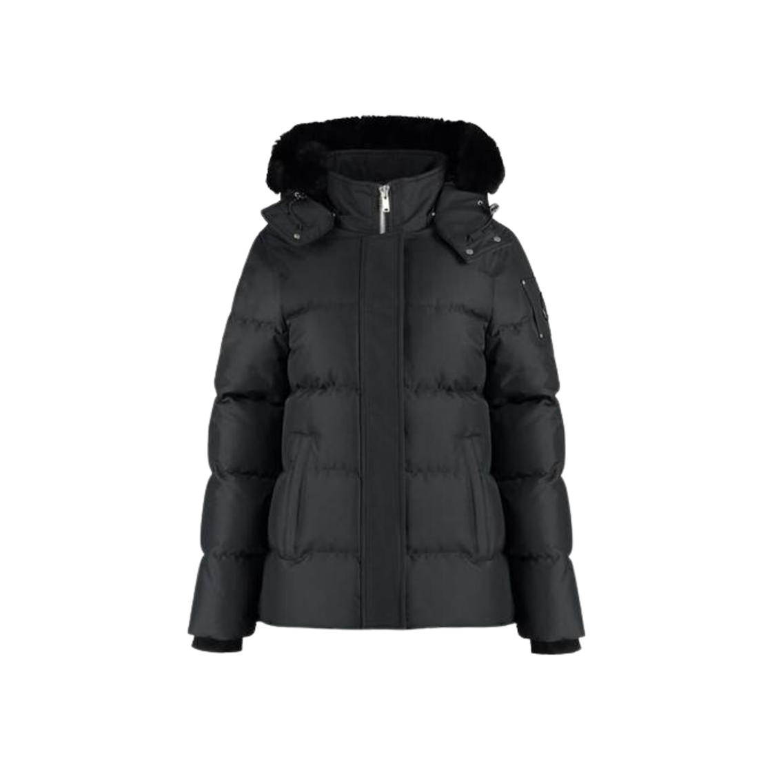 (W) 무스너클 클라우드 쓰리쿼터 자켓 블랙 셔링 블랙 | Moose Knuckles | KREAM