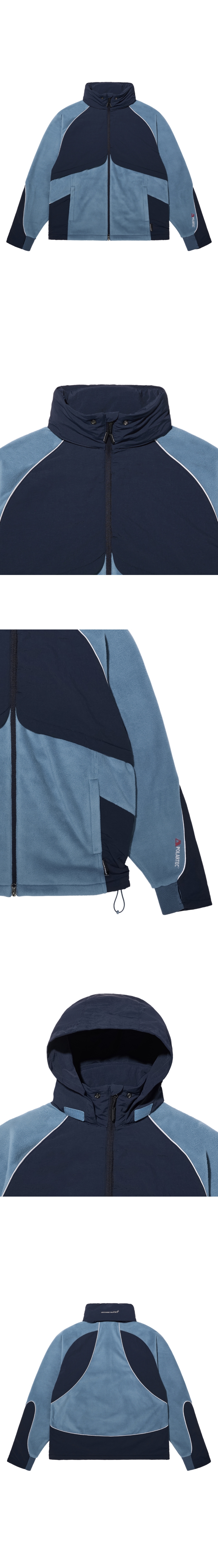 록히드마틴 3M 리플렉티브 디테일 폴라텍 집업 블루 | LOCKHEED MARTIN | KREAM