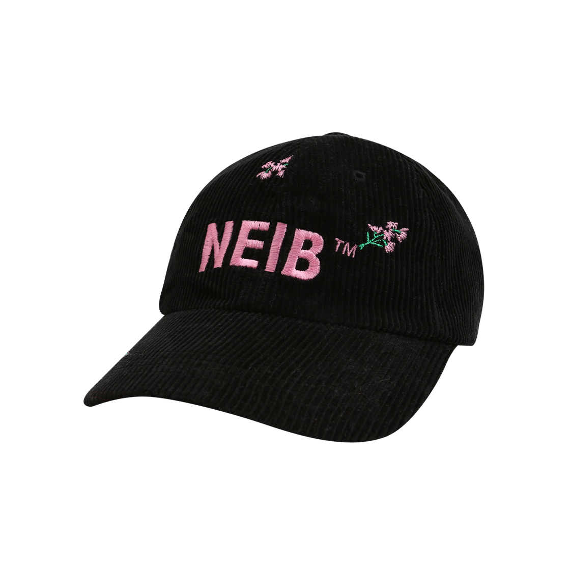 네이비 플로럴 엠브로이더리 볼캡 블랙 | Neib | KREAM