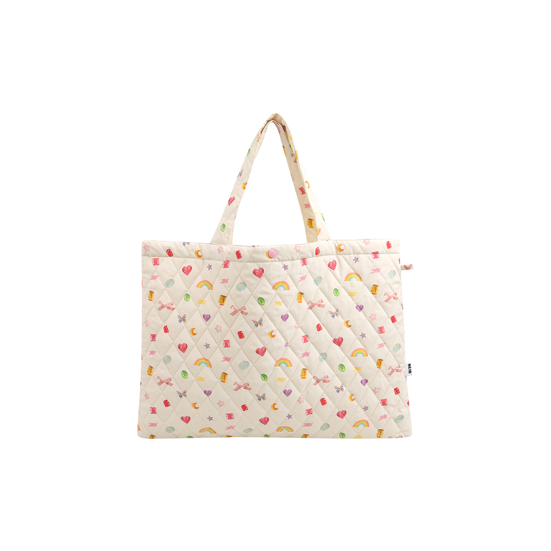 네이비 3온스 퀼팅 빅 숄더백 비비드 | Neib | KREAM