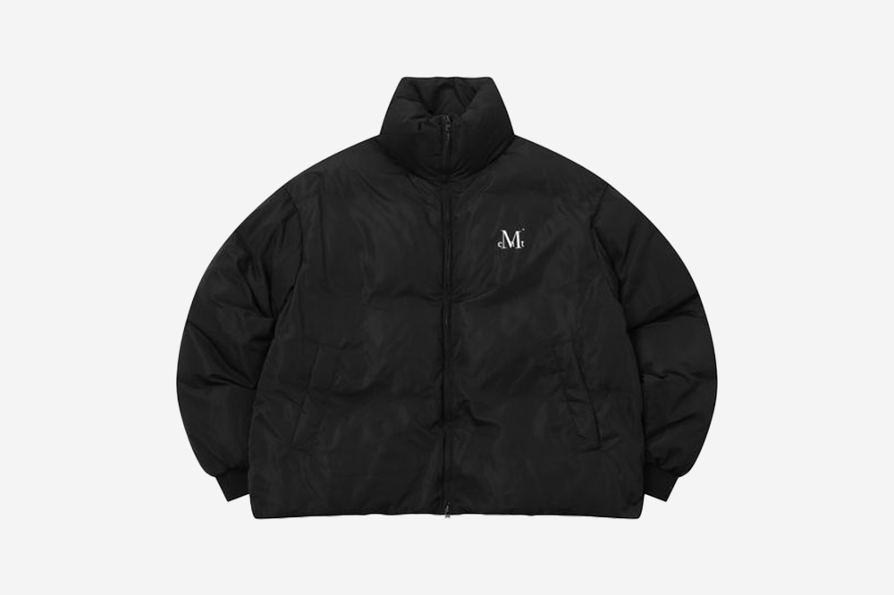 무센트 헤프 하이넥 시그니처 웰론 패딩 0 디바이드 블랙 | MUCENT | KREAM