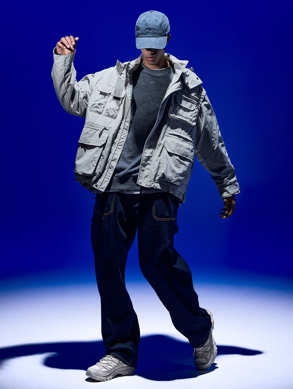 록히드마틴 멀티 포켓 하이커 자켓 그레이 | LOCKHEED MARTIN | KREAM