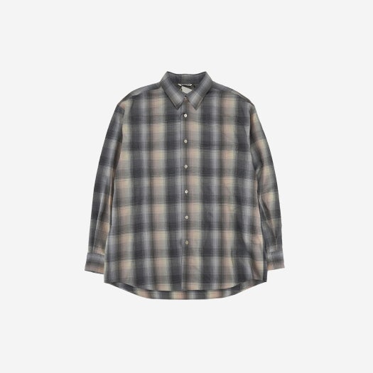 오라리 슈퍼 라이트 울 체크 셔츠 베이지 블루 체크 - 24AW | Auralee | KREAM