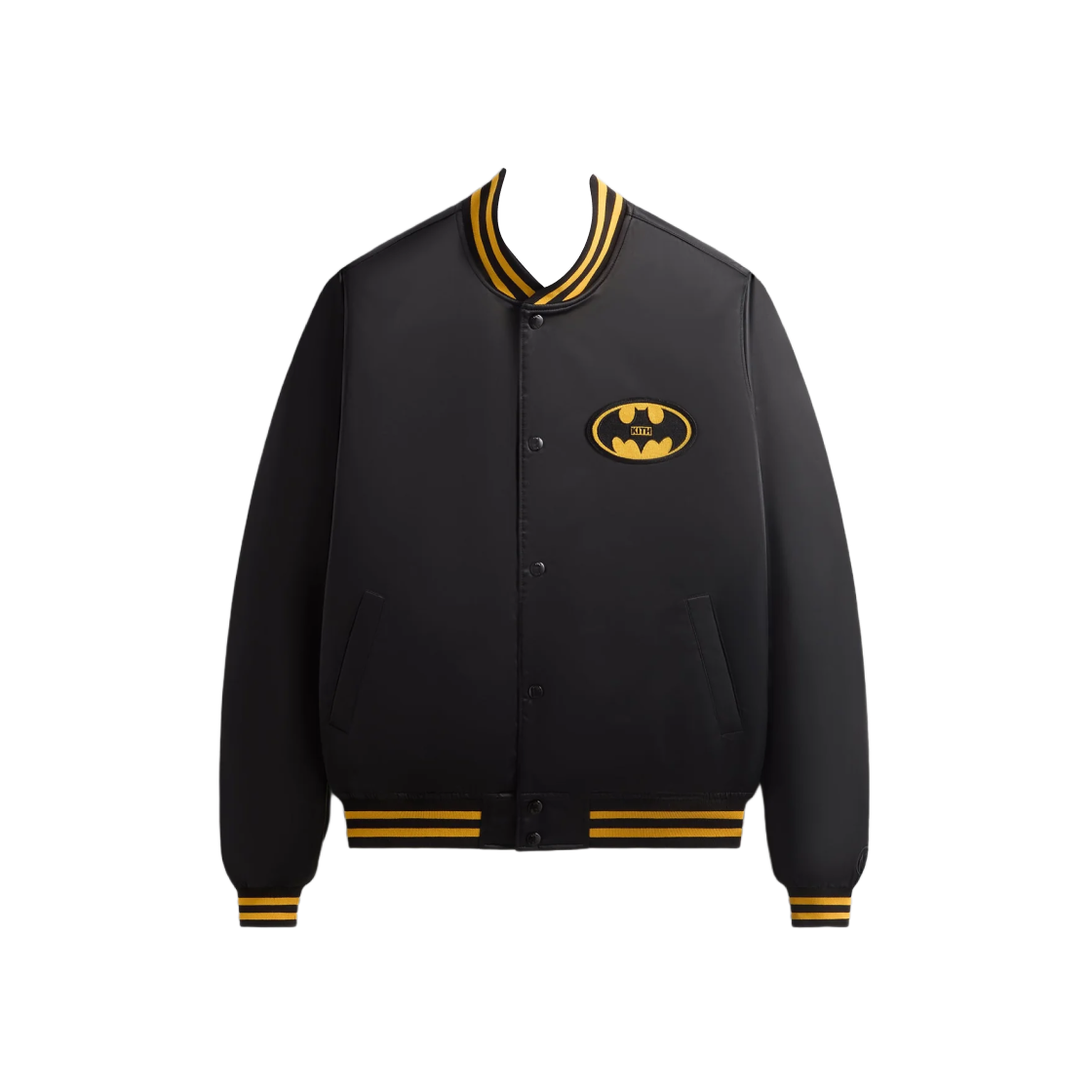 키스 X 배트맨 사틴 봄버 자켓 블랙 Kith Kream