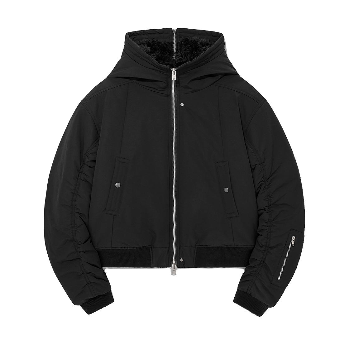 알렌느 시어링 후디드 N2B 패딩 블랙 | Haleine | KREAM